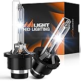 Amazon.com: Nilight D4S HID Bulbs, 6000K Diamond White D4S Replacement Super Bright High Low ...