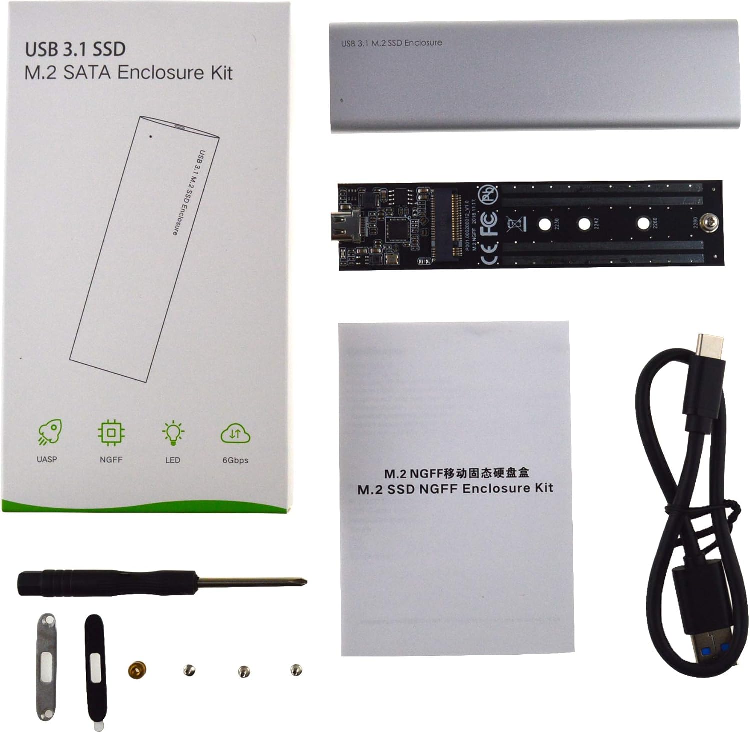 Industrial Electrical NVMe Caddy Hard Drive Box with USB Type C Cable ...