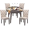 Amazon.com: COLAMY 5-Piece Extendable Dining Table Set for 4, 36 ...