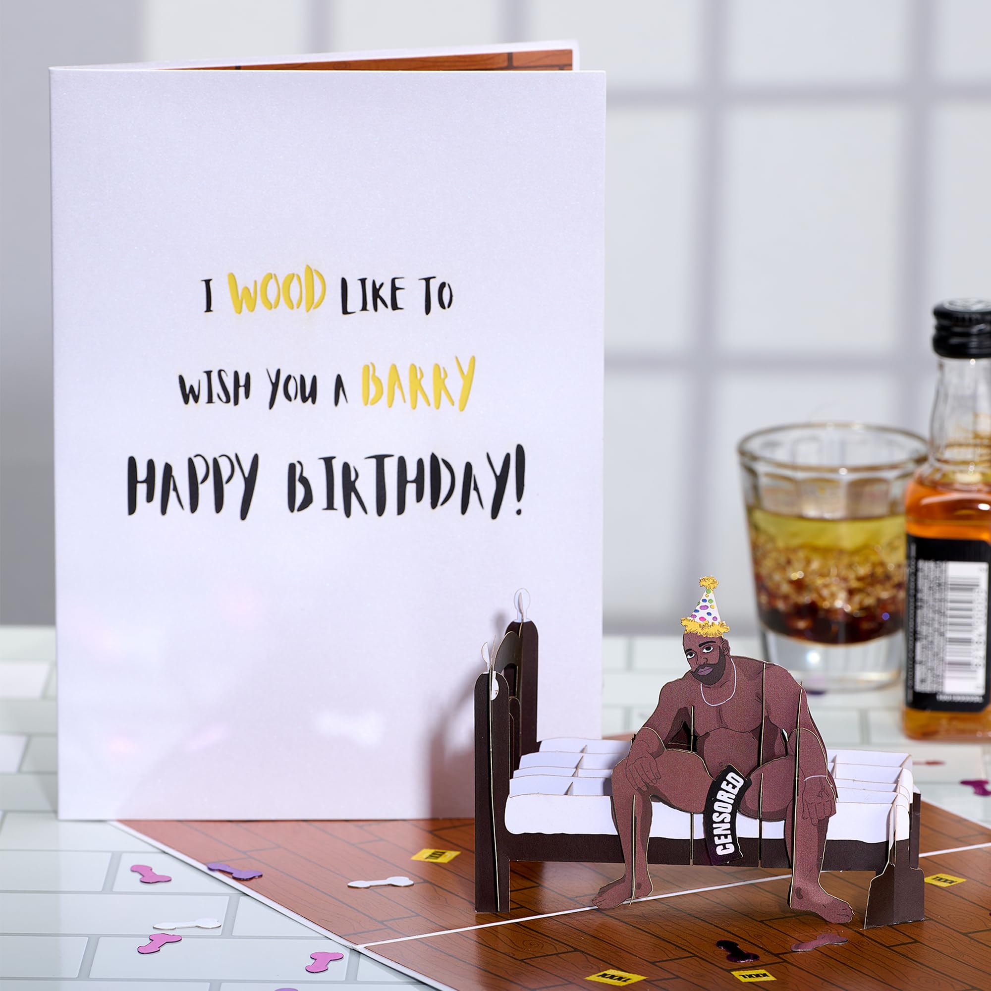 Mua Dirty Pop Cards - Funny Barry Wood 3D Birthday Card, Laser Cut, Pop ...