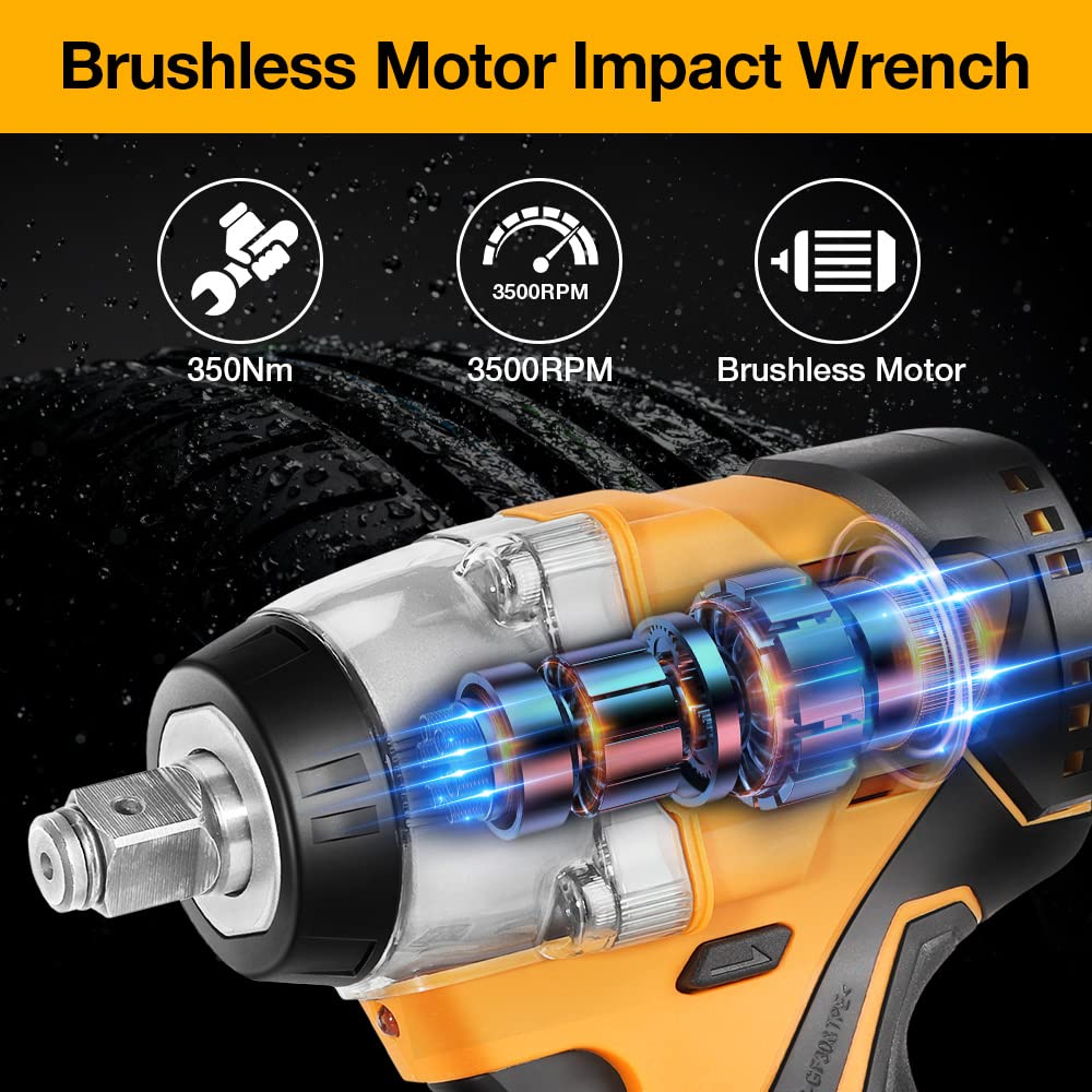 Mua DTEZTECH 20V XR Power Impact Wrench 1/2" Inch Powered by Dewalt 20V ...