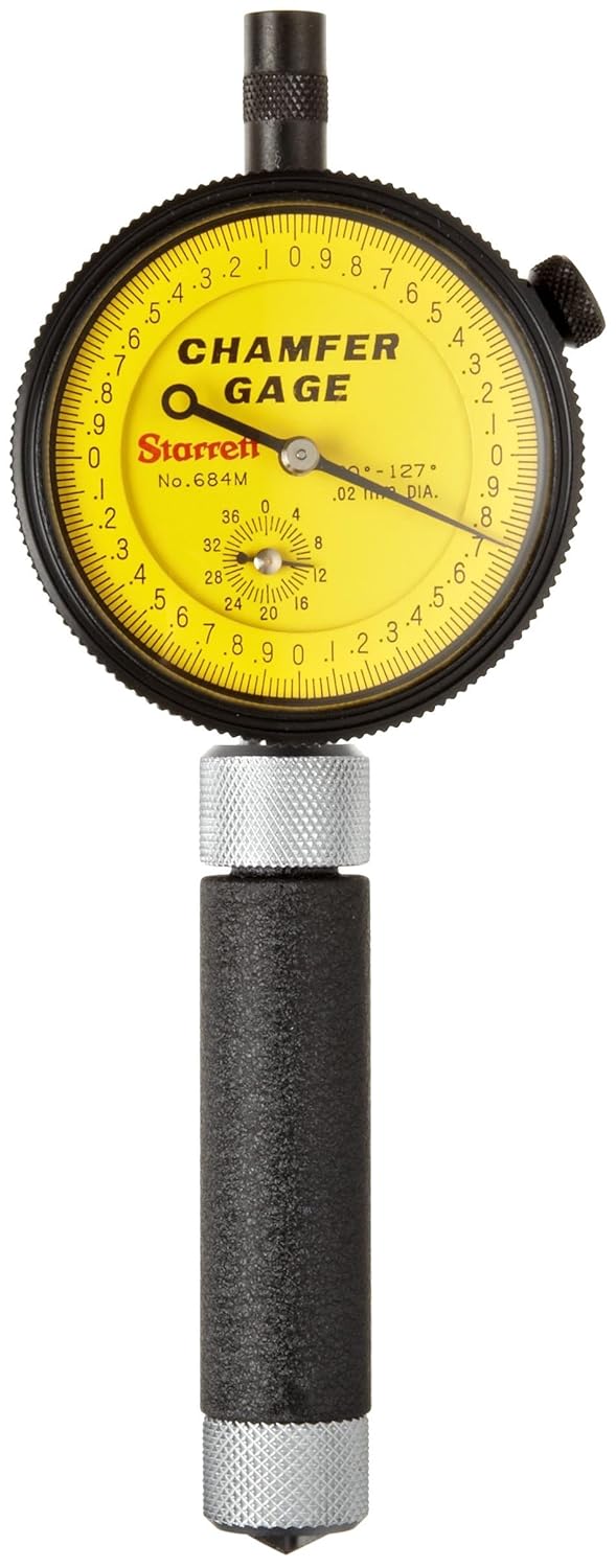 Starrett 684-1Z Inch Reading Internal Chamfer Gauge 90-127 Degree Angle ...
