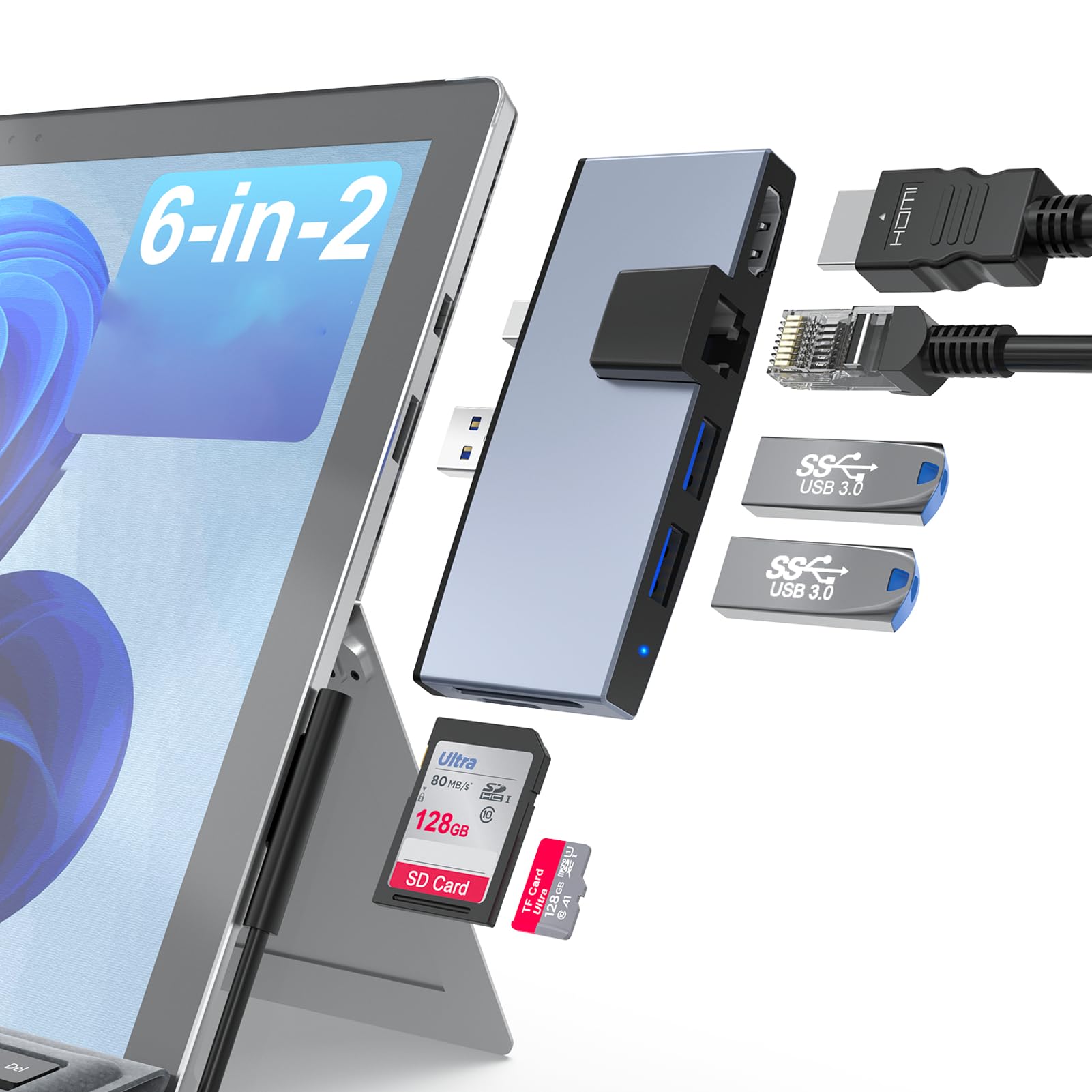 Mua Opluz 6 in 2 Surface Pro 4 5 6 Docking Station, Microsoft Surface ...