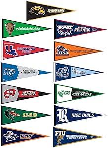 Amazon.com : Conference USA College Pennant Set : Sports Related ...