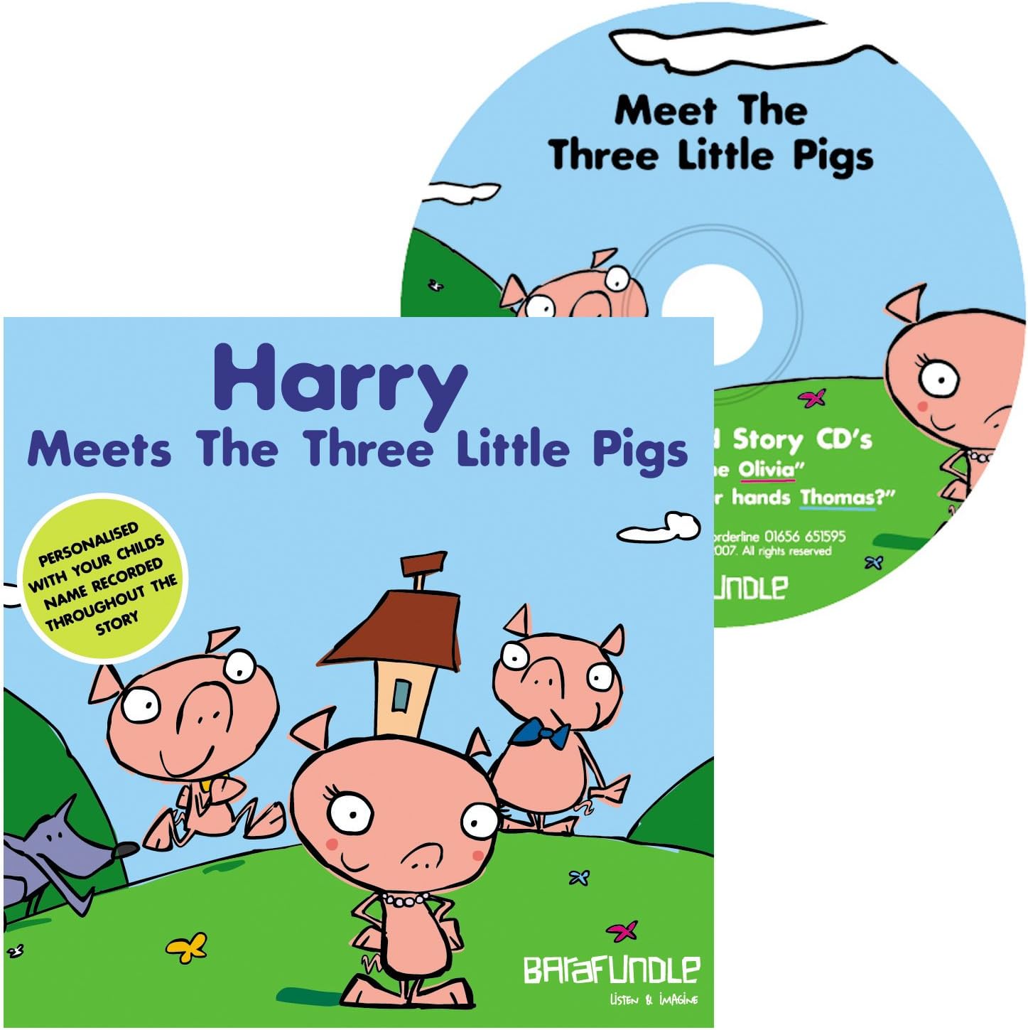 Barafundle Personalised CD STORY Harry Meets The Three Little Pigs ...