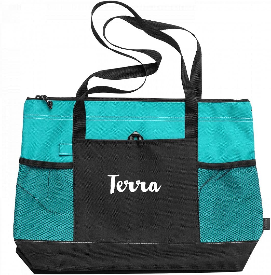 Amazon.com: Terra Travel Tote Bag: Gemline Select Zippered Tote Bag ...