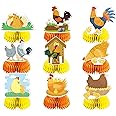 Amazon.com: 9 PCS Chicken Honeycomb Centerpieces Table Decorations ...