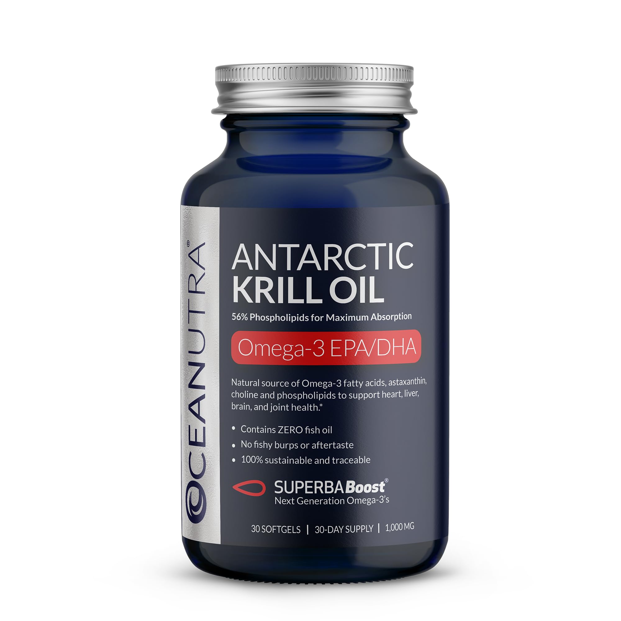 Mua 100% Pure Wild Caught Antarctic Krill Oil 1000MG Softgels, 30-Day ...
