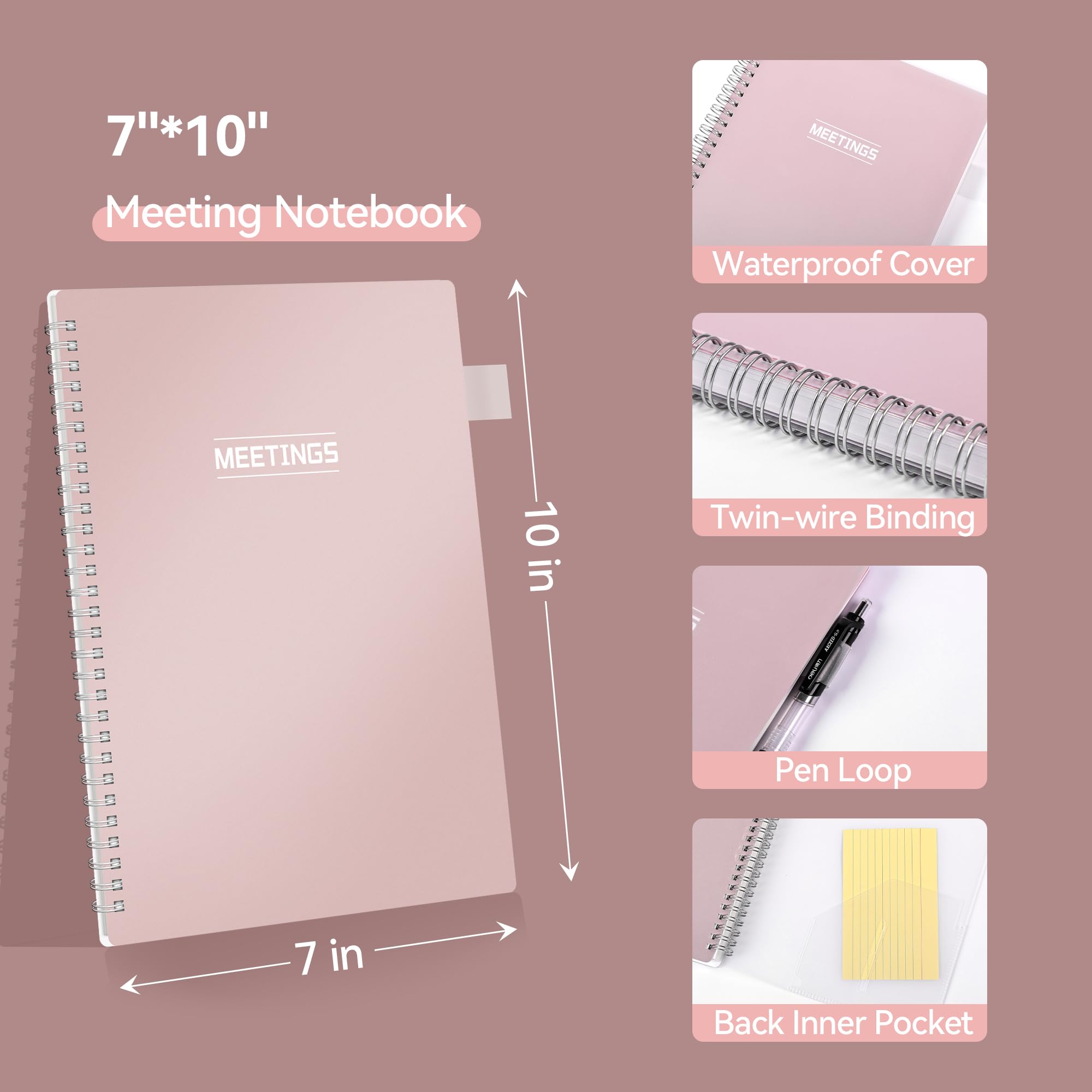 Mua Meeting Notes Notebook for Work, Meeting Notebook with Action Items ...