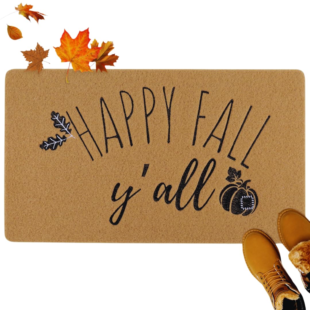 The Proper Pet Happy Fall Yall Fall Welcome Door Mat 30x17in - Outdoor ...