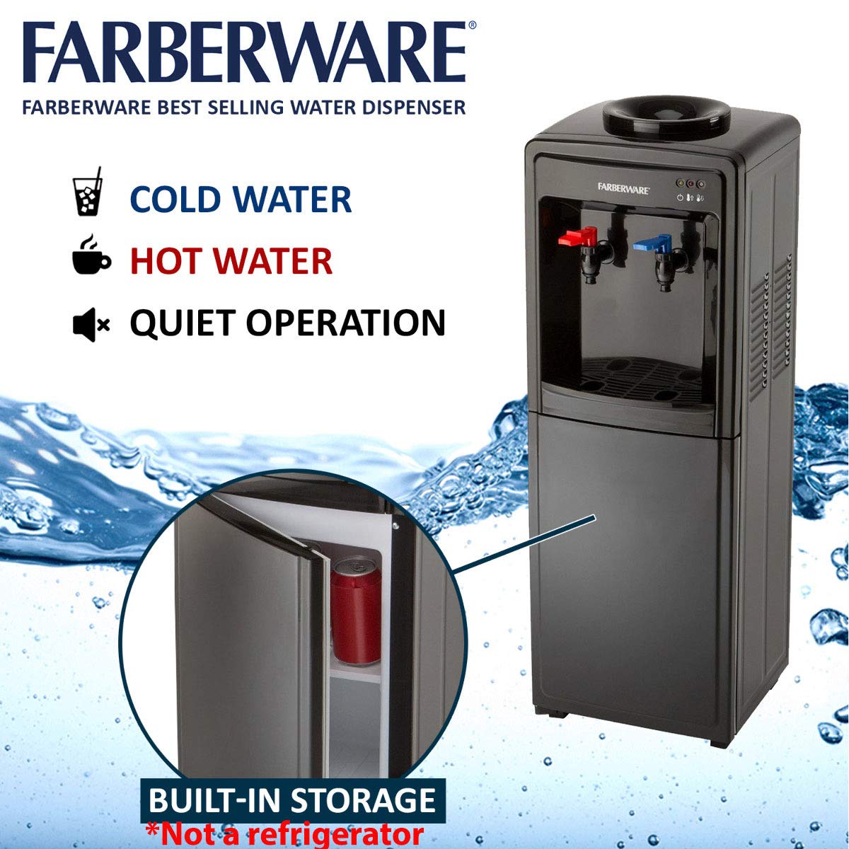 Mua FW29919 Freestanding Hot and Cool Water Cooler Dispenser, Black ...