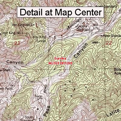 Amazon.com : USGS Topographic Quadrangle Map - Eureka, Utah (Folded ...
