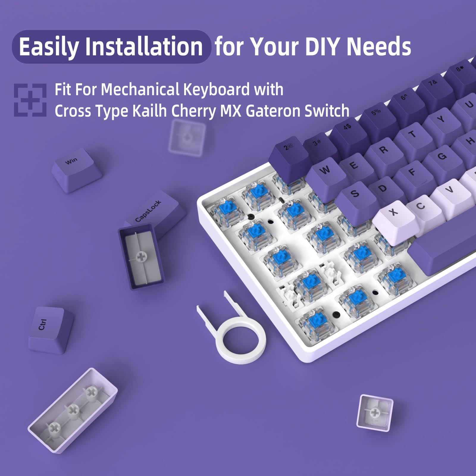 Mua 112 Key Custom ABS Keycap Set Double Shot OEM Profile for 61/68/87 ...