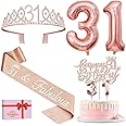 Amazon.com: 31 Birthday Decorations for Women Including 31st Birthday ...
