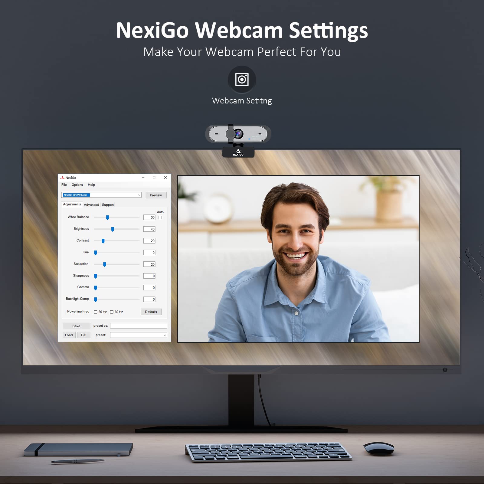 Mua NexiGo N660P 1080P 60FPS Webcam with Software Control, Dual ...