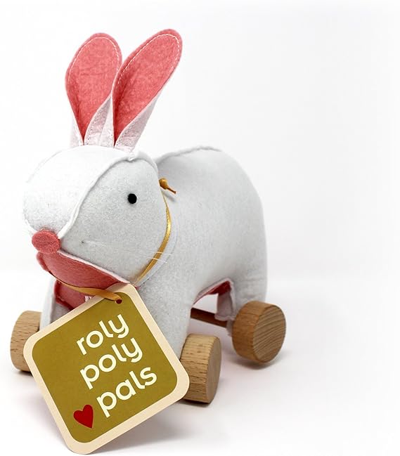 Amazon.com: Jack Rabbit Creations Felt Rolling Toy Bunny: Toys & Games