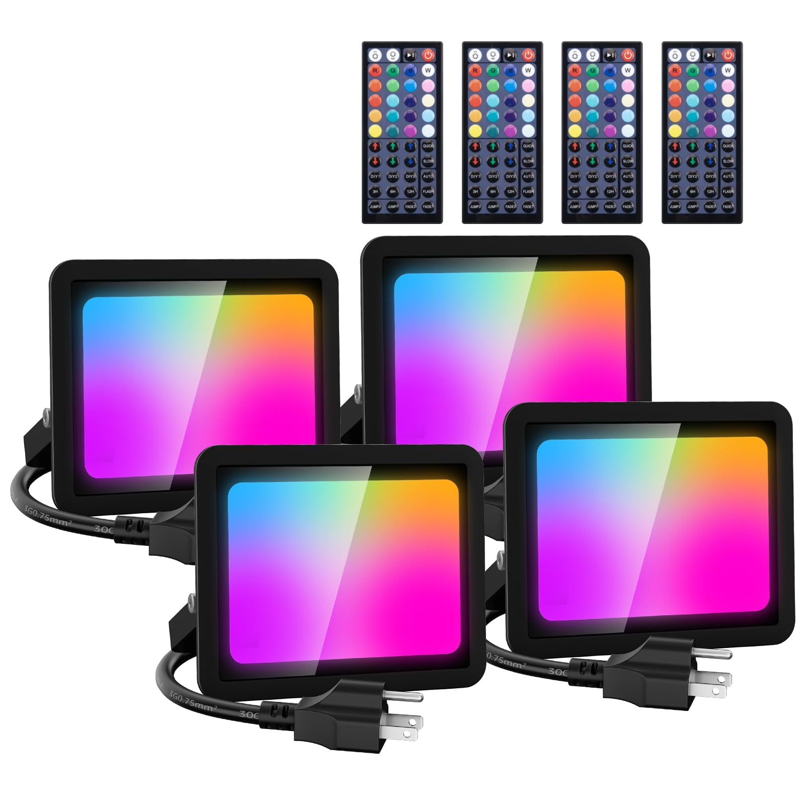 Mua Olafus 25W RGB Flood Lights with Remote, RGB Outdoor Lights for ...