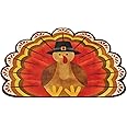 Amazon.com: Collections Etc Festive Thanksgiving Turkey Shaped Skid ...