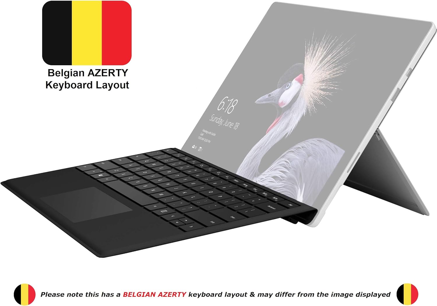 Microsoft Surface Pro Type Cover Cover Port AZERTY Francés Negro ...