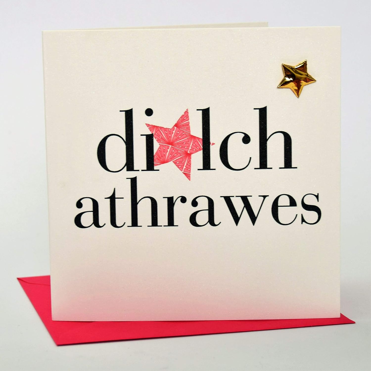 Claire Giles Hearts and Stars Welsh Thank You Female Teacher/Athrawes ...