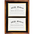 Amazon.com - Walnut Double Diploma Frame - Degree Frame For Bachelors ...