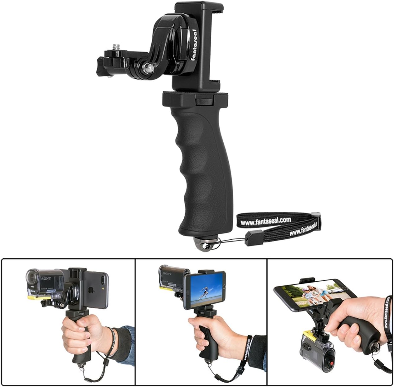 Fantaseal Action Camera Grip Mount, Handheld Stabilizer: Amazon.co.uk ...