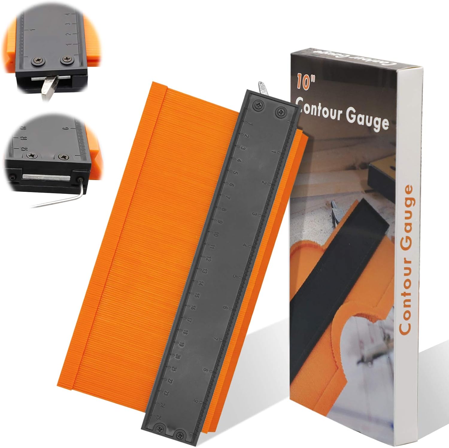 Contour Gauge Irregular Profile Duplicator for Woodwork Shape Tracing ...