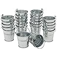 Amazon.com: 24 Pack Mini Metal buckets, Small Tin Pails with Handles ...