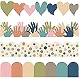 Amazon.com: HYIZOUYIO Boho Bulletin Board Borders Classroom Colorful ...