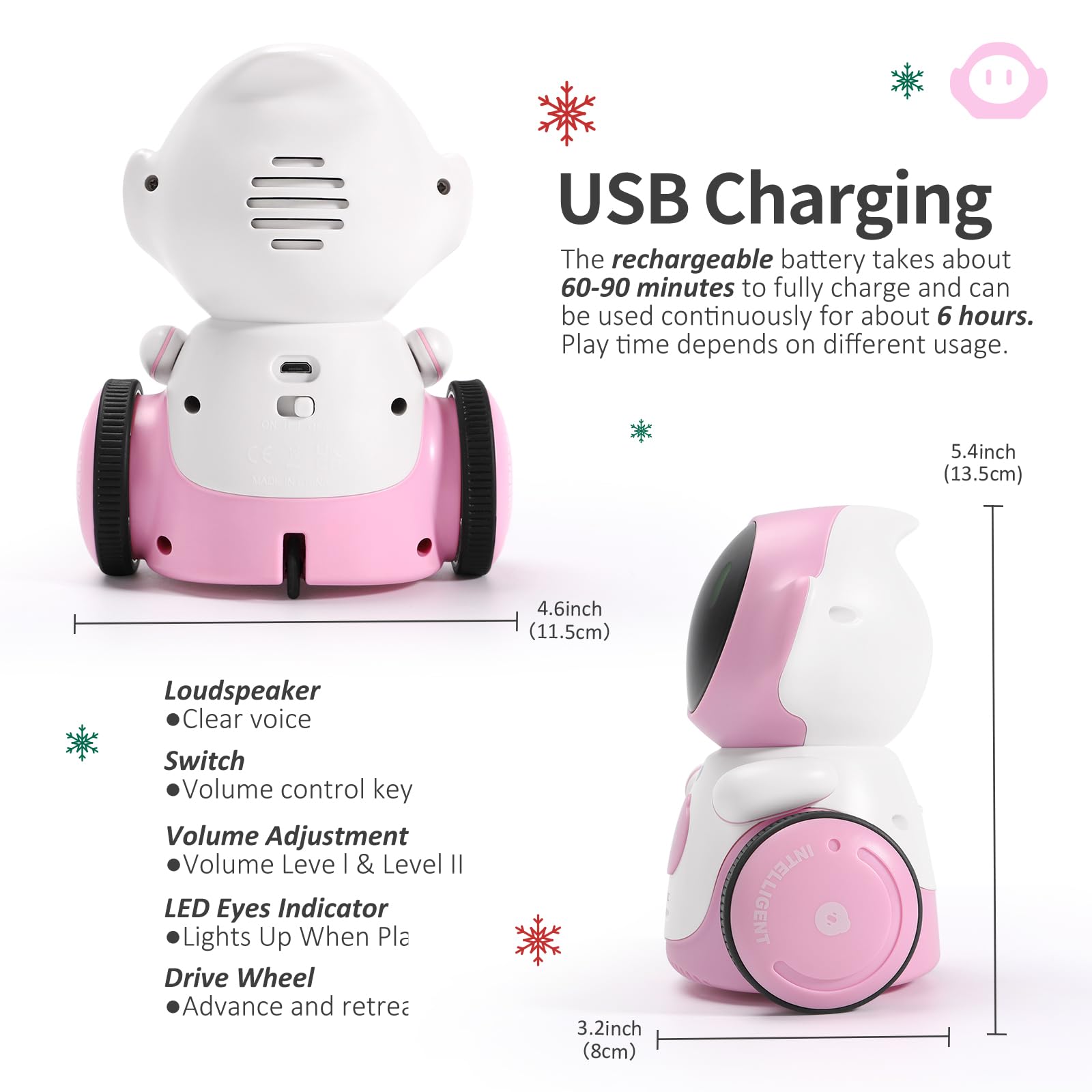 Mua GILOBABY Robot Toys, Rechargeable Smart Talking Robot for Kids ...