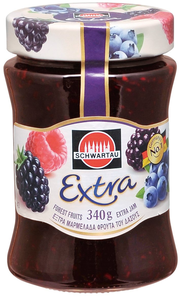 Schwartau - Extra Waldfrucht Konfitüre - 340g: Amazon.de: Lebensmittel ...