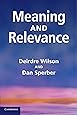Amazon.com: Relevance: Communication and Cognition (9780631198789): Dan ...