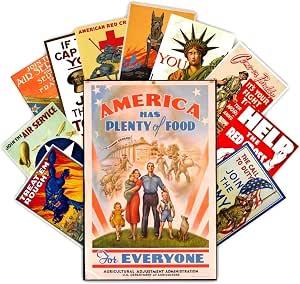 Amazon.com: HK Studio WW1 Vintage Posters | WW1 Propaganda Posters for ...