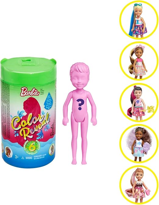 Amazon.es: Barbie Reveal Muñeca Chelsea que revela sus colores con agua ...