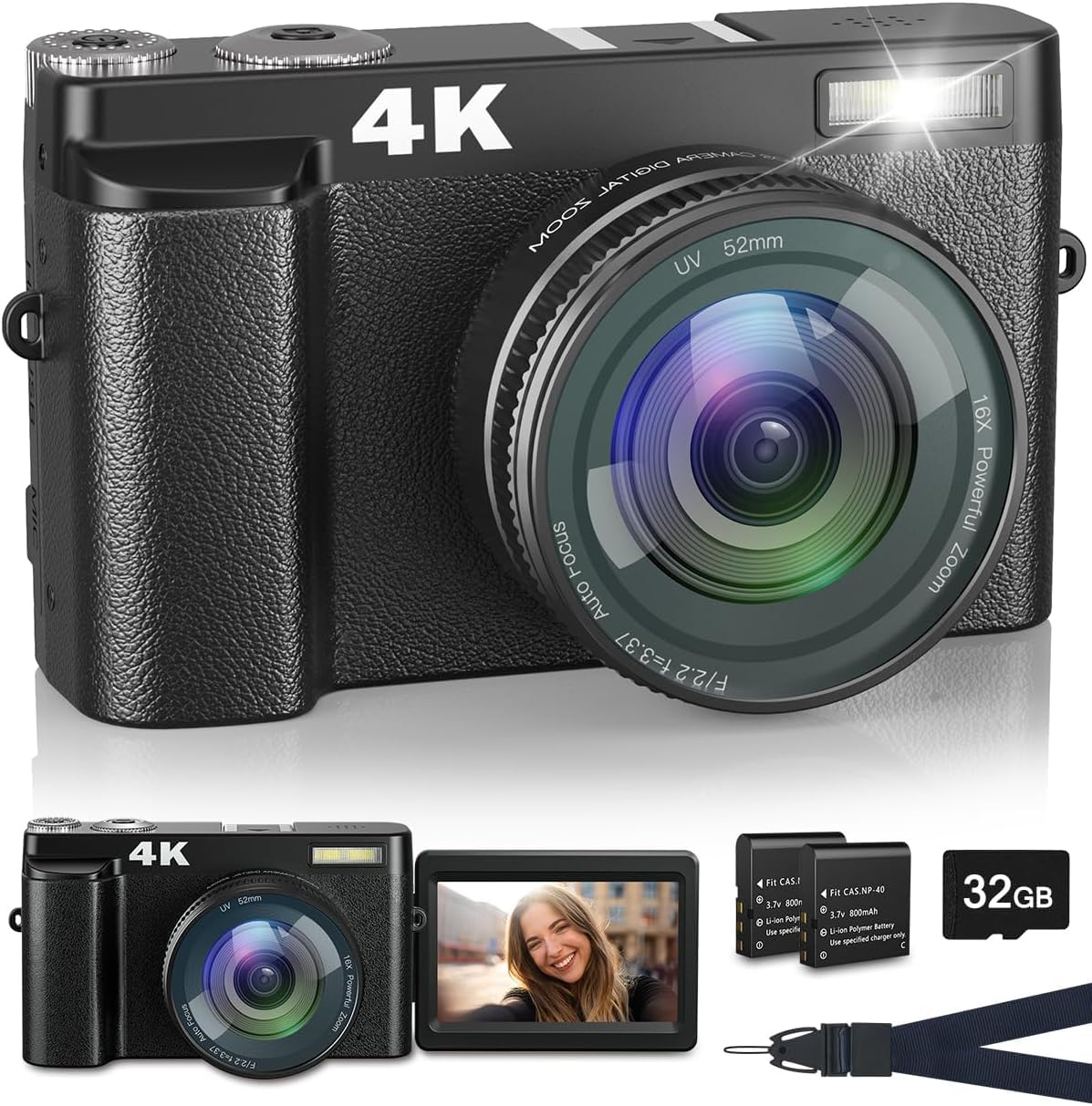 Mua Digital Camera, 4K Digital Camera, 48 Megapixels, Autofocus, 1080P ...