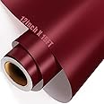 Amazon.com: GIRAFVINYL Maroon Vinyl - 12" x 15ft, Burgundy Vinyl for ...