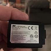 Amazon.com: 3M ALPHA1100 Rechargeable Li-Ion Battery Pack for 3M ...