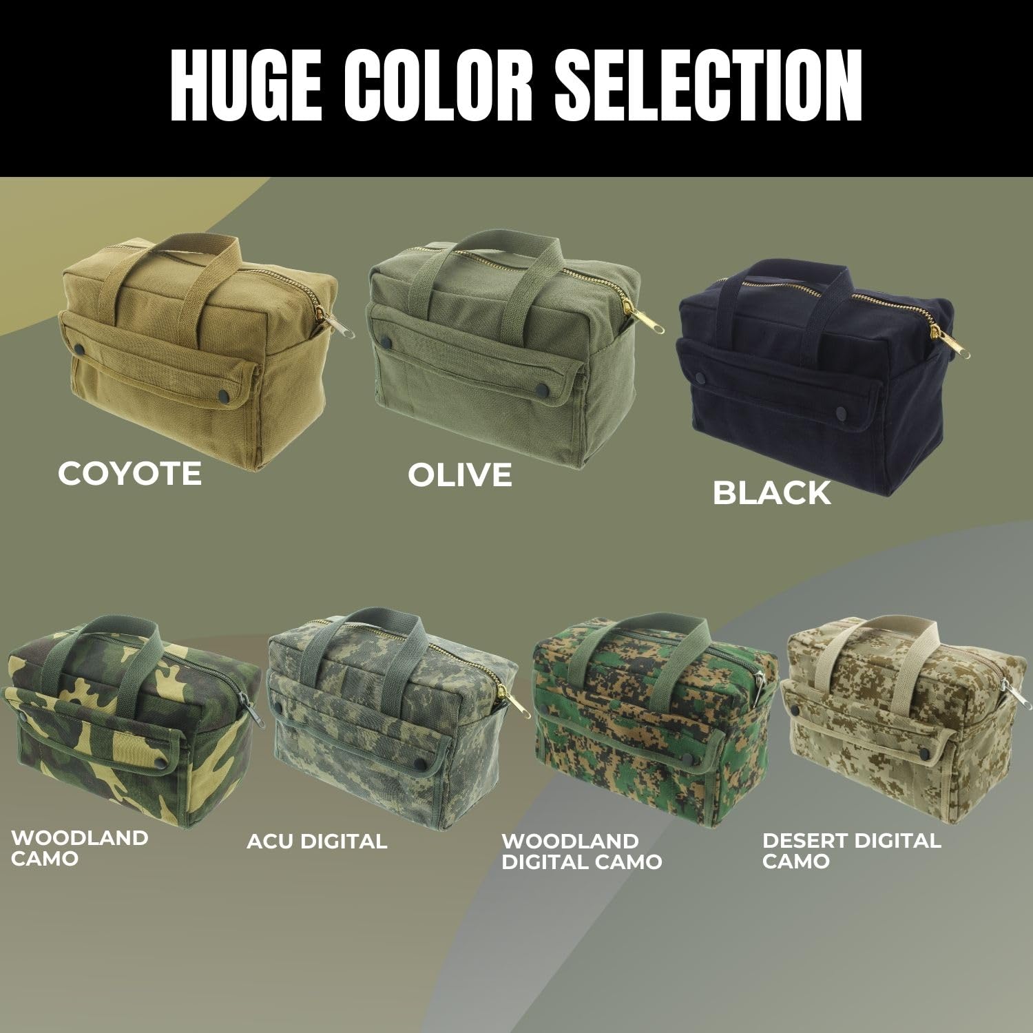 ARMYU Heavy Duty Small Tool Bag Tactical Cotton Canvas Mechanics Bag ...