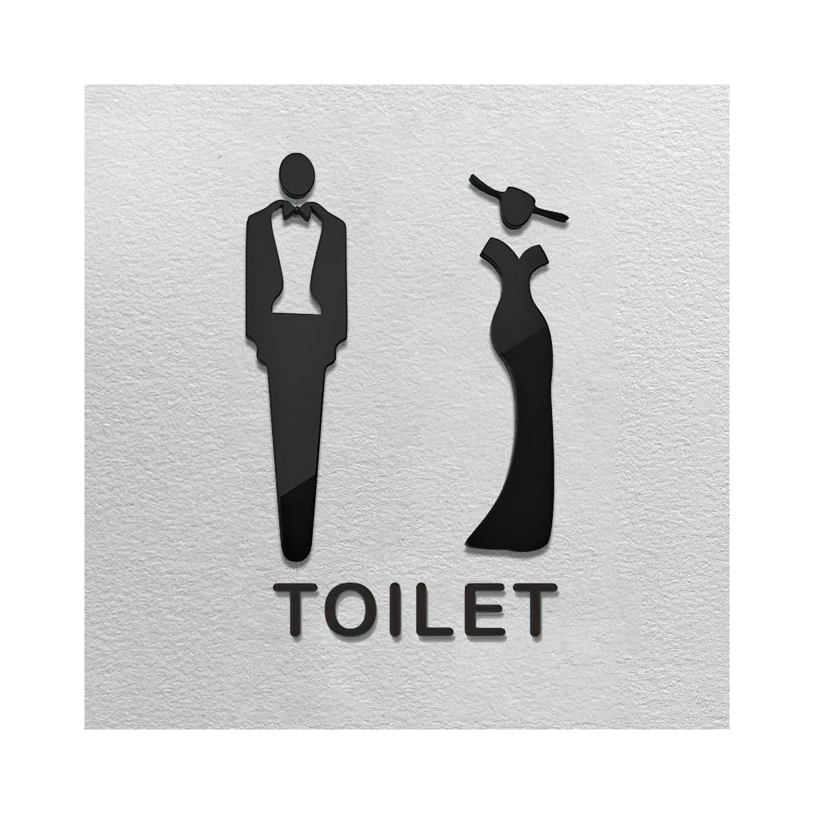 Mua happykau Toilet Mark, Toilet Sign, Unisex Bathroom Sign, Acrylic ...