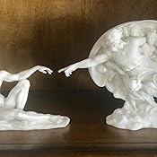 Amazon.com: Design Toscano The Creation of Adam Bonded Marble Statue ...