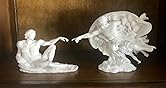 Amazon.com: Design Toscano The Creation of Adam Bonded Marble Statue ...