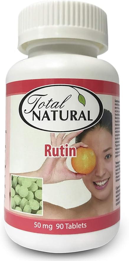 Rutin 50mg 90 tablets [1 bottle] by Total Natural, Anti-inflammatory ...