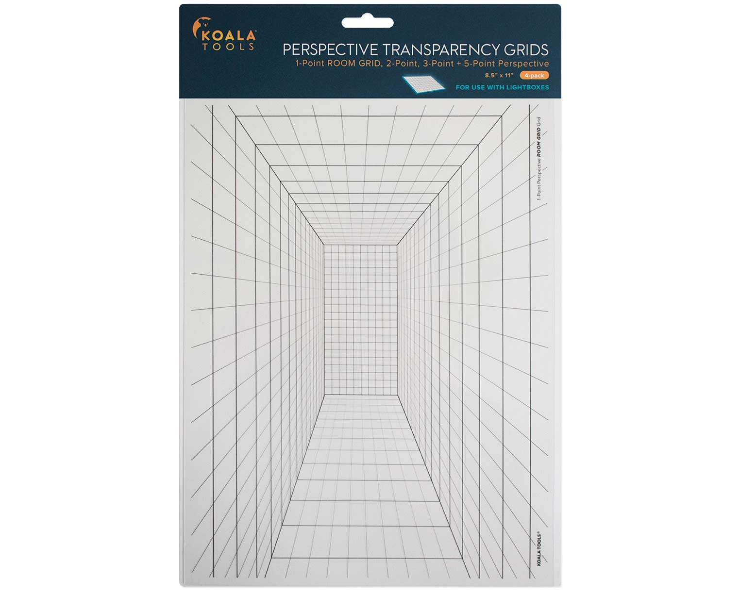 Mua Perspective Grid Transparency Sheets (Variety Pack of 4) - 8.5" x ...