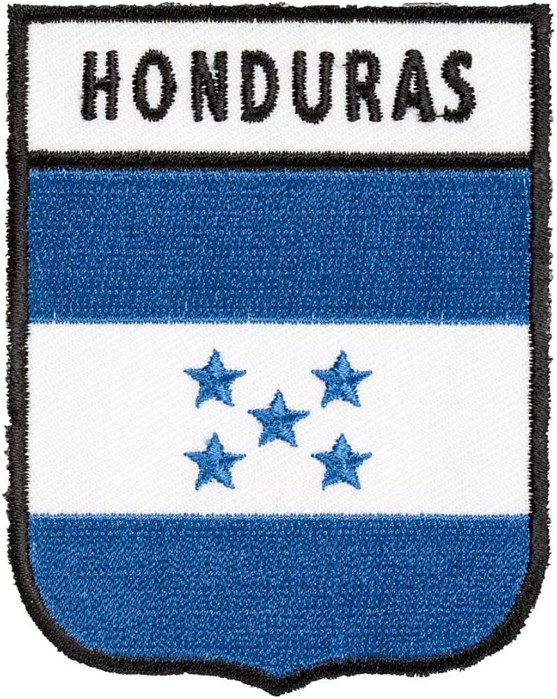 Amazon.com: Honduras Flag Shield Patch, Central American Flag Patches: Clothing