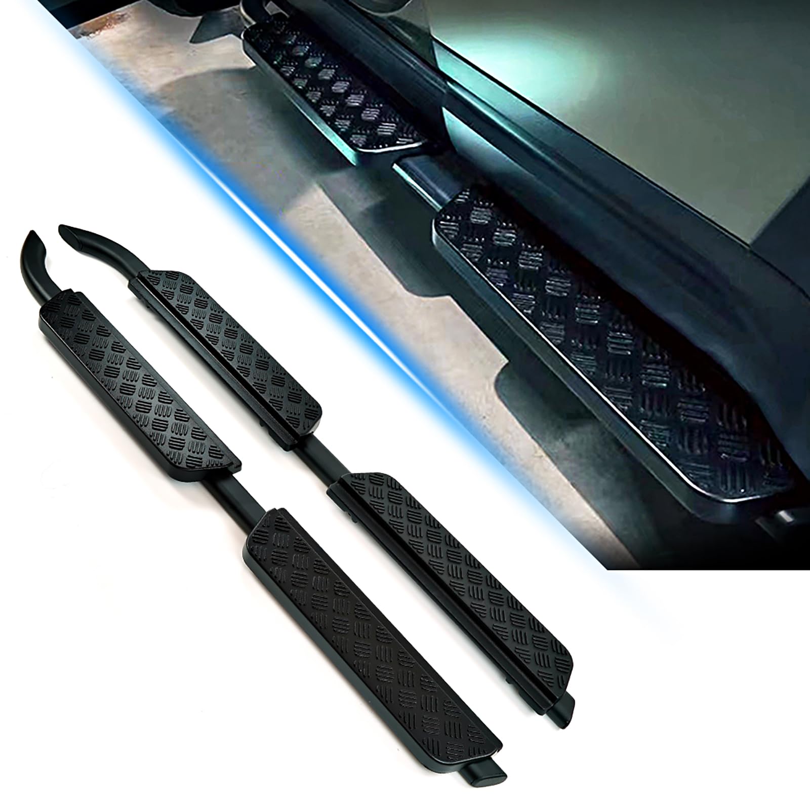 YERMAOYI Side Steps Pedal Sport Fit for Landrover Defender 110 4 Door ...