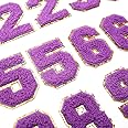 Amazon.com: AXEN 20PCS Chenille Numbers Patch Set, Iron on Numbers 0-9 ...