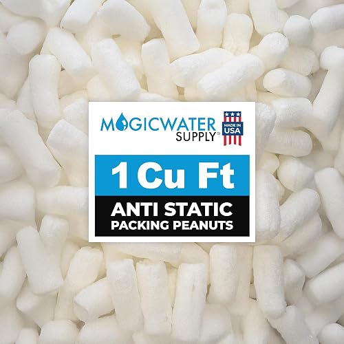 MagicWater Packing Peanuts for Shipping - 1 Cu Ft - Bio Tube Recycled ...