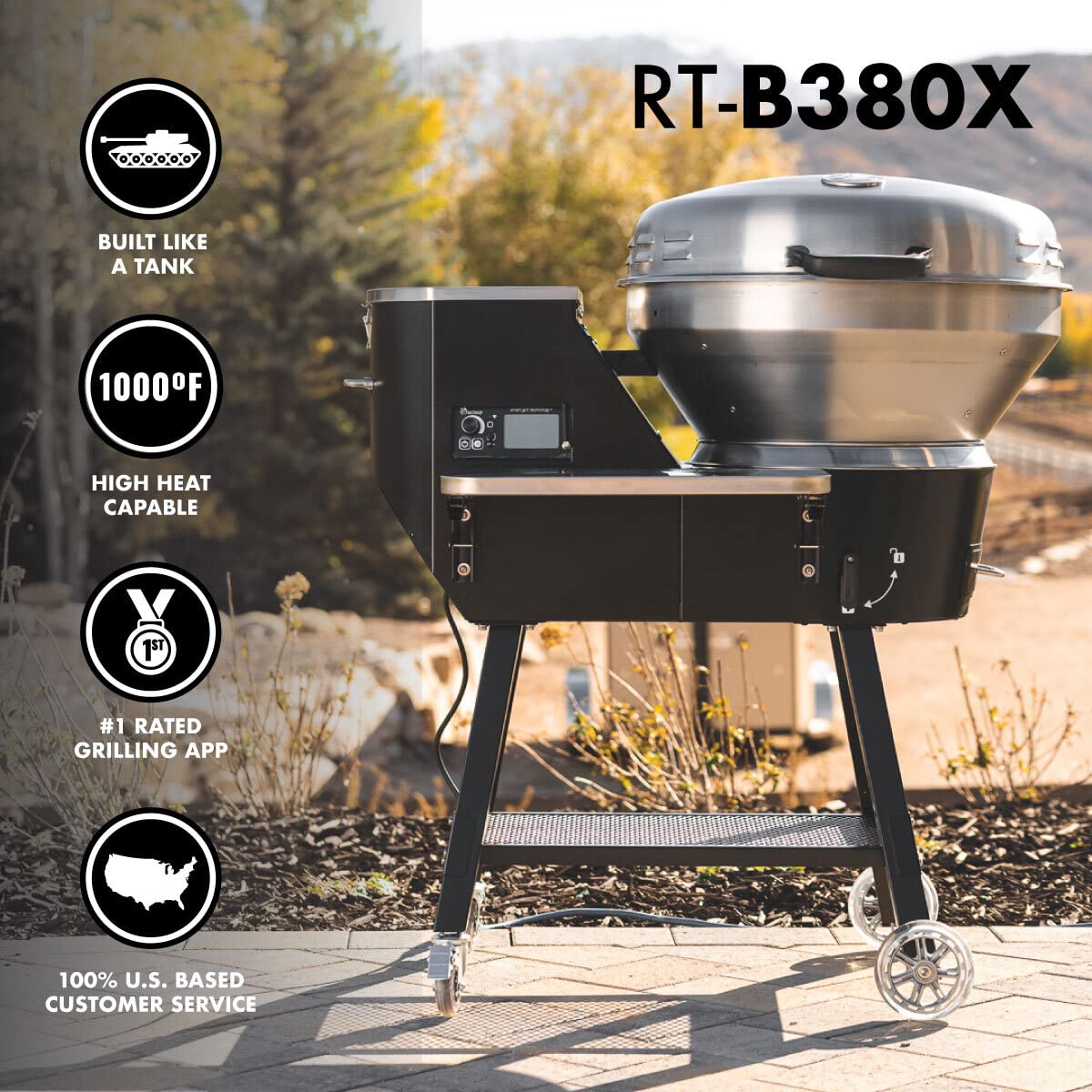 Mua recteq RT-B380X Bullseye Deluxe Wood Pellet Grill - Wifi Enabled ...