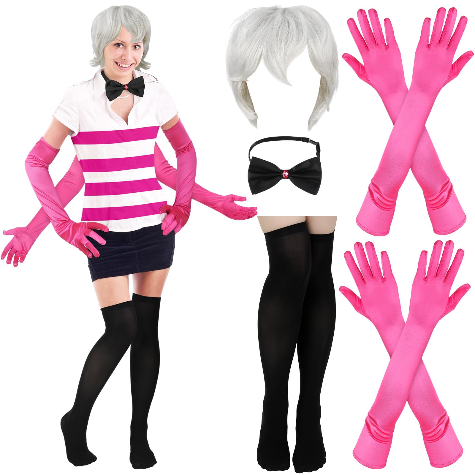 Croknit 5 Pcs Halloween Hotel Angel Costume Adults Angel Spider Costume ...