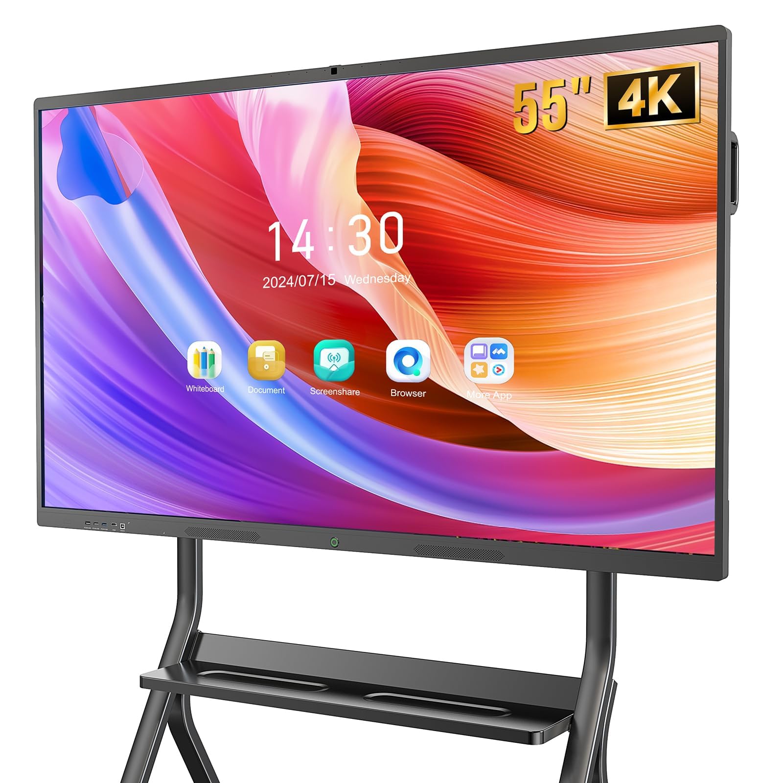 YIXZSWD Smart Board,55 Inch Interactive Whiteboard 4K Touchscreen Built in Ultra High Definition ...